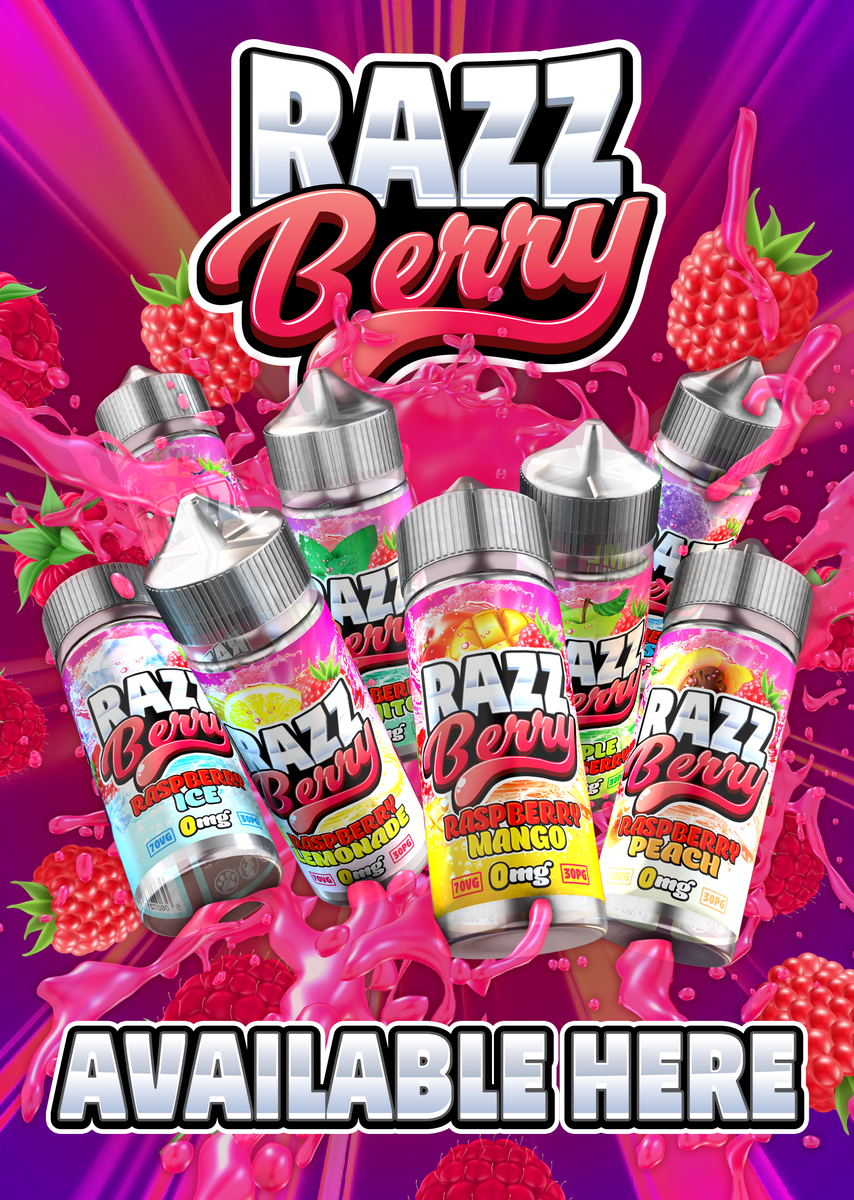 Razz Berry 100ml E-Juice (70VG/30PG) – Elite Cigs